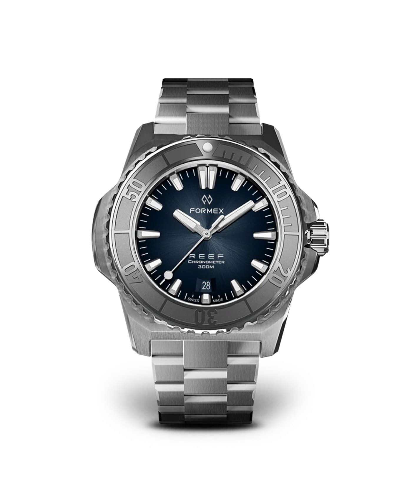 Formex - Reef - Automatic Chronometer COSC 300m - Blue Dial/Silver Bez
