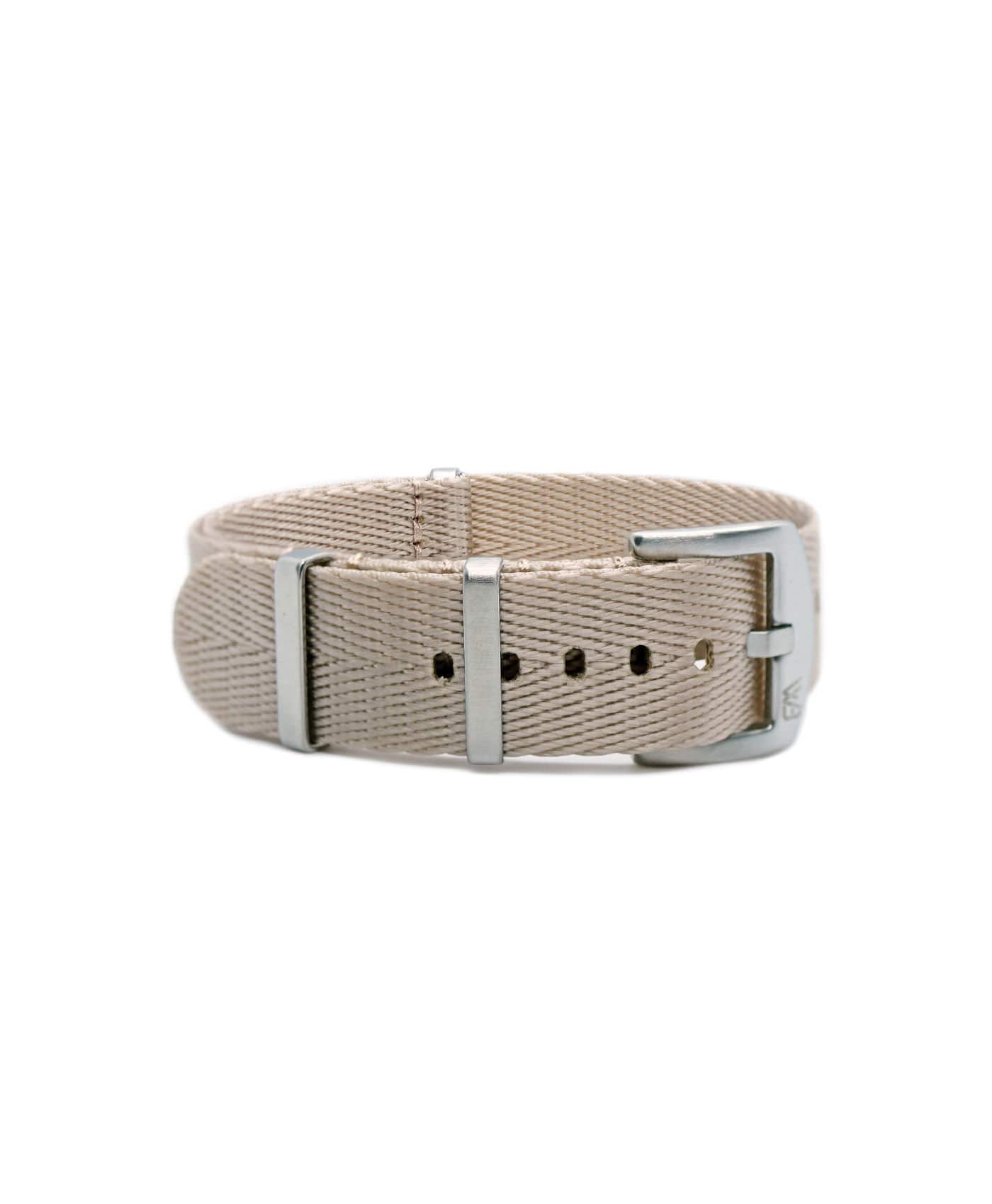 Herringbone Nylon Strap - Beige | WB Original