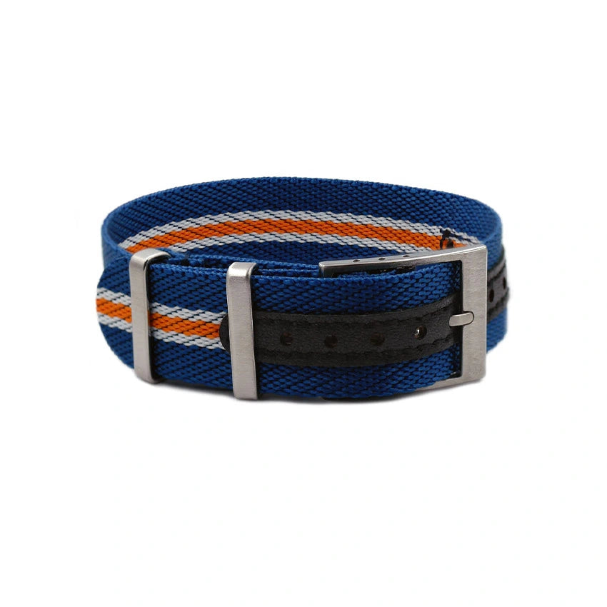 Premium Adjustable Single-Pass Nylon Strap - Blue/Orange | WB Original