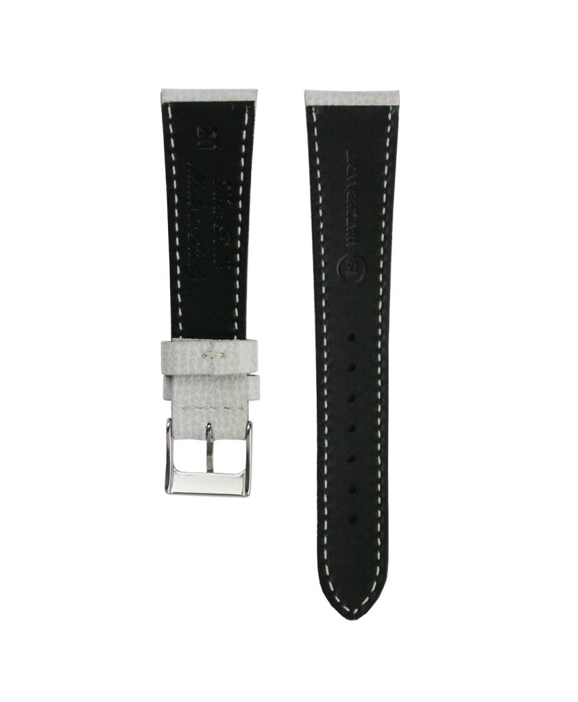 Textured Leather Watch Strap Light Grey WB Original - Watch Bands ...
