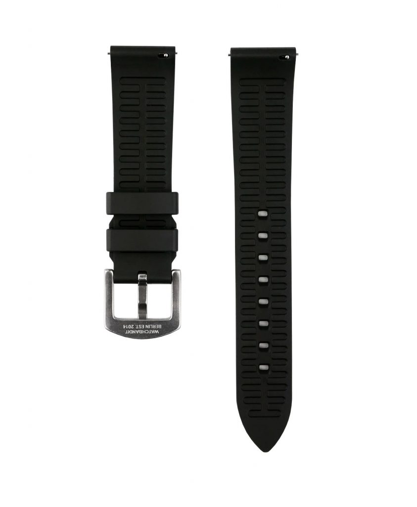 Classic Style Rubber Watch Strap Black WB Original - Watch Bands ...