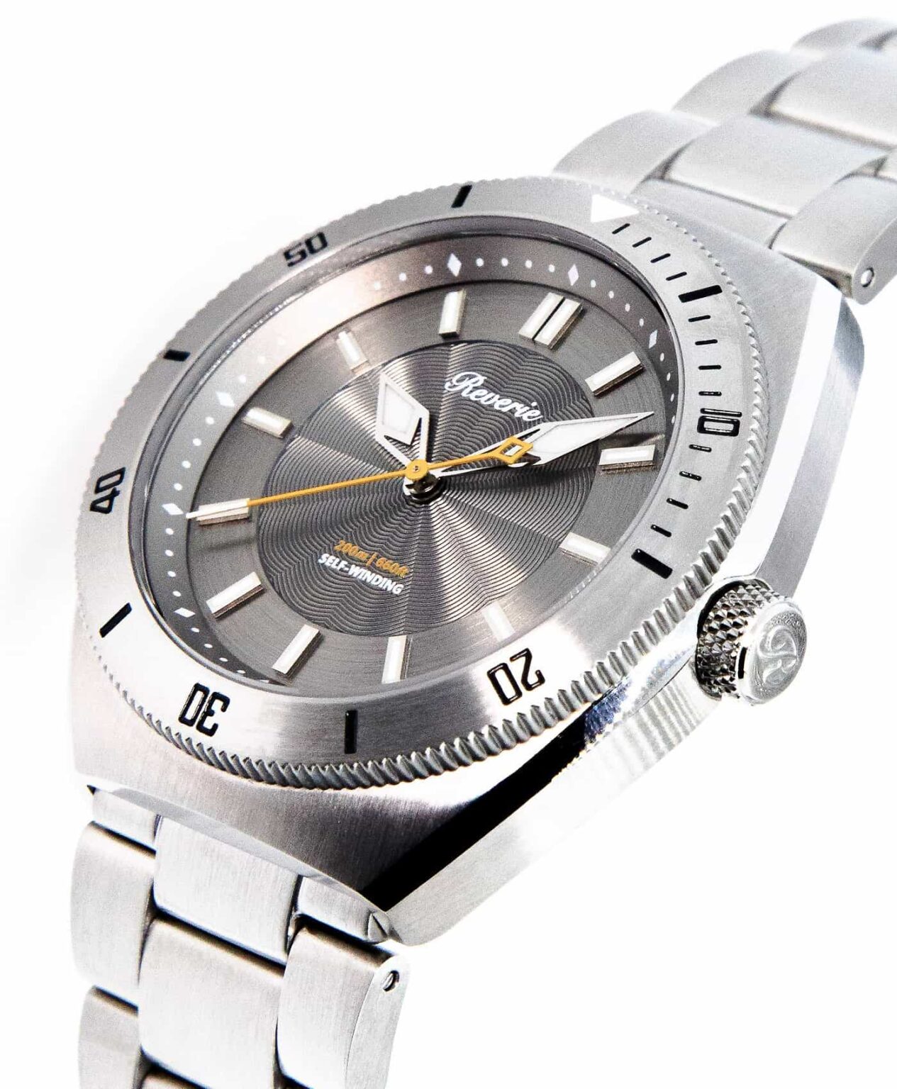 Reverie Diver Dive Bezel Grey Watch - WatchBandit
