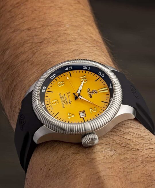 Ocean Crawler Champion Diver Yellow v2 Watch - WatchBandit