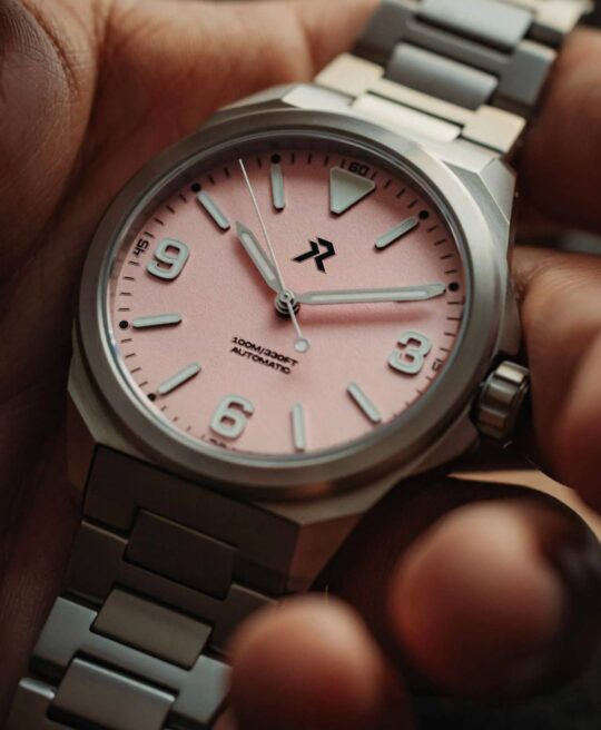 RZE Resolute 2022 Candy Pink Titanium Bracelet Watch - WatchBandit