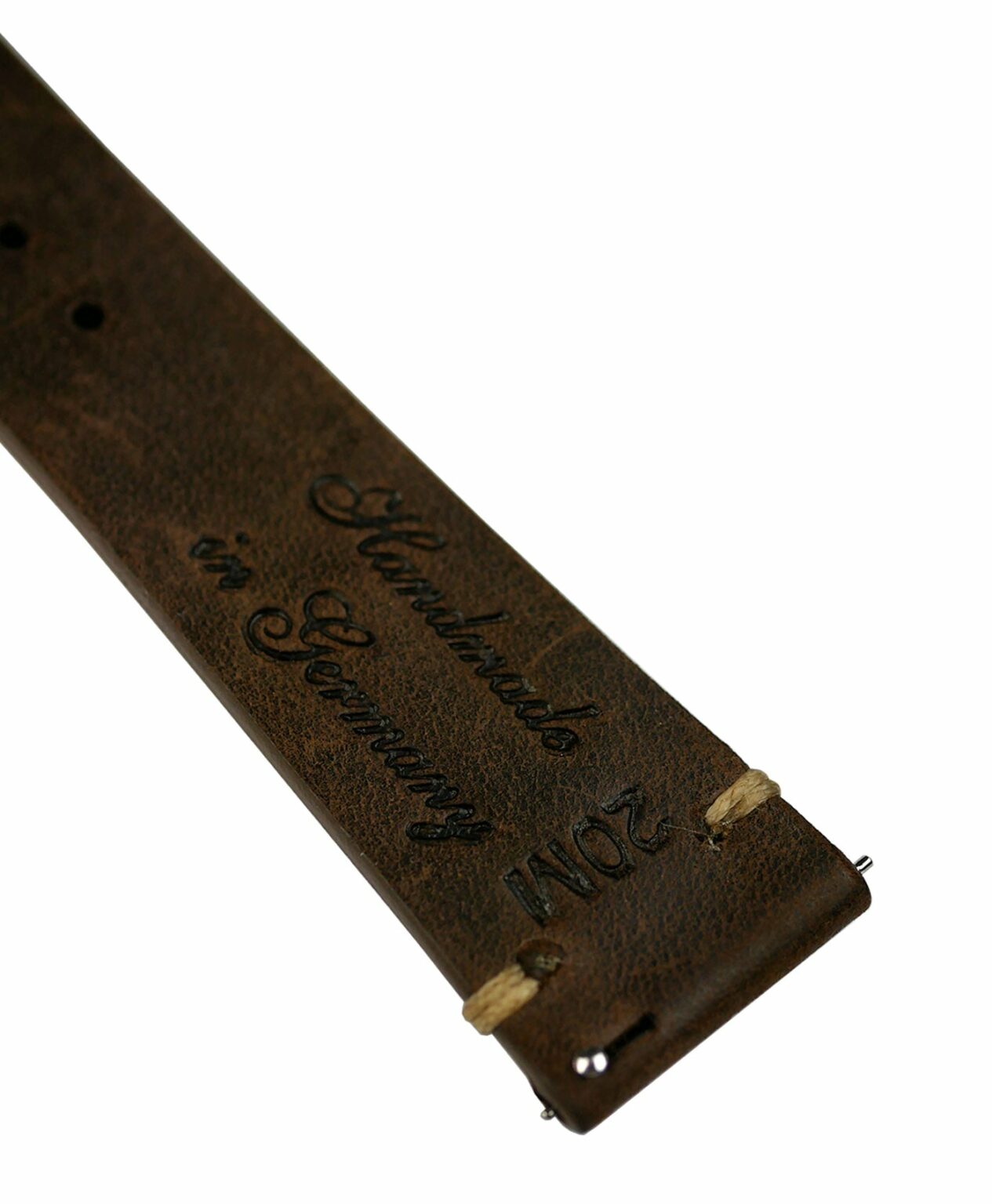 Jelsdal Dark Brown Vintage Leather Watch Strap - Watch Bands - WatchBandit