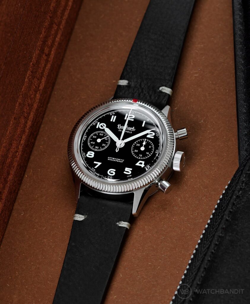 Jelsdal Vintage Leather Watch Strap Black - Watch Bands - WatchBandit