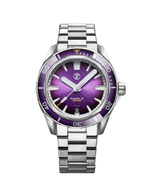 Zelos Swordfish 40mm SS Nebula (Pre-Order: 01-2023) Watch - WatchBandit