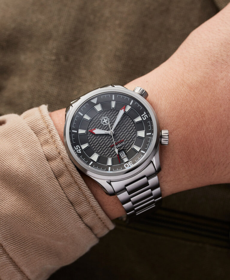 Second Hour Giant Stride Slate Grey Watch - WatchBandit