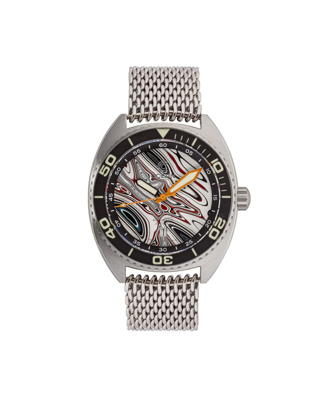 Ocean Crawler Core Diver Fordite Type B Watch - WatchBandit