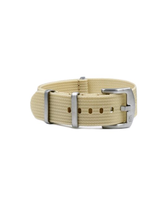 Ribbed Nylon Strap Beige WB Original - Watch Bands - WatchBandit
