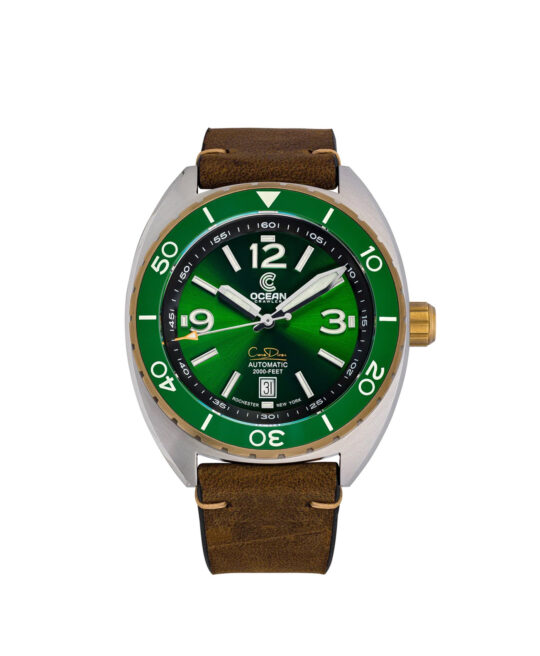 Ocean Crawler Collector’s Bronze Green Watch - WatchBandit