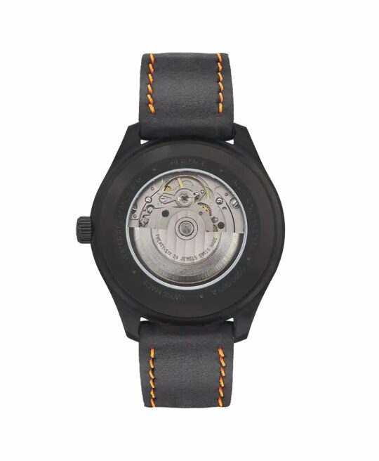 Minor Heritage Black & Orange Automatic Watch - WatchBandit